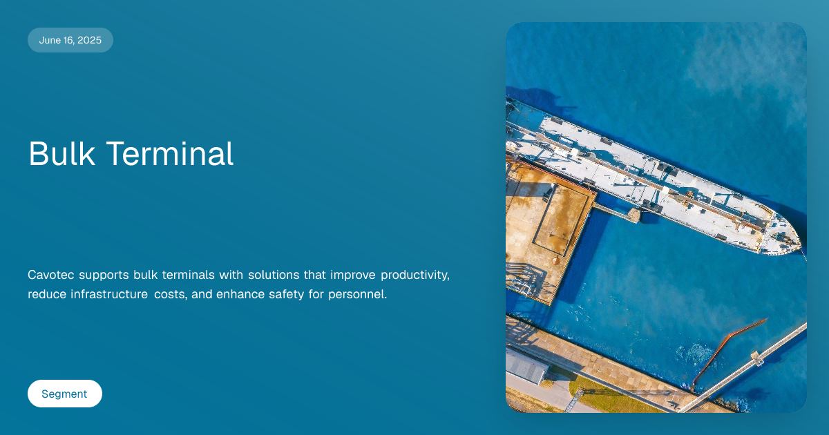 Bulk Terminal | Cavotec