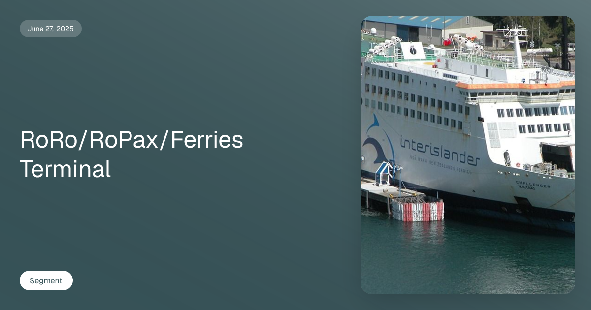 RoRo/RoPax/Ferries Terminal | Cavotec