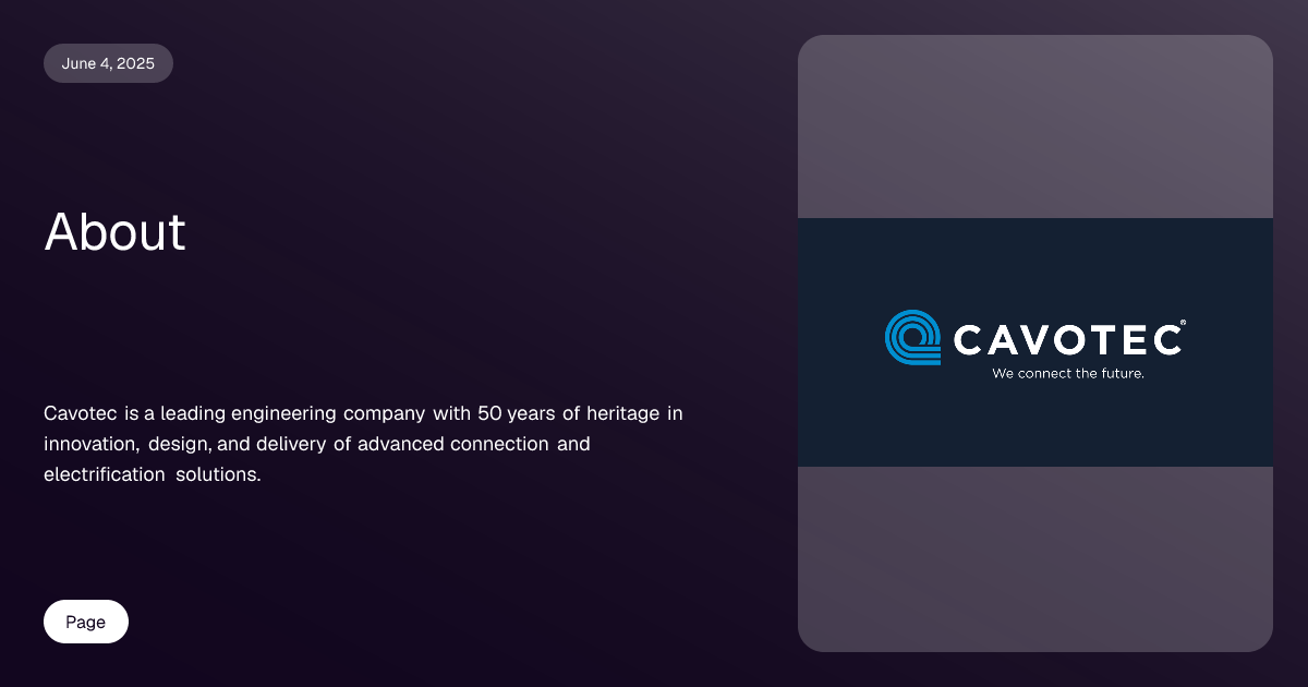 About | Cavotec